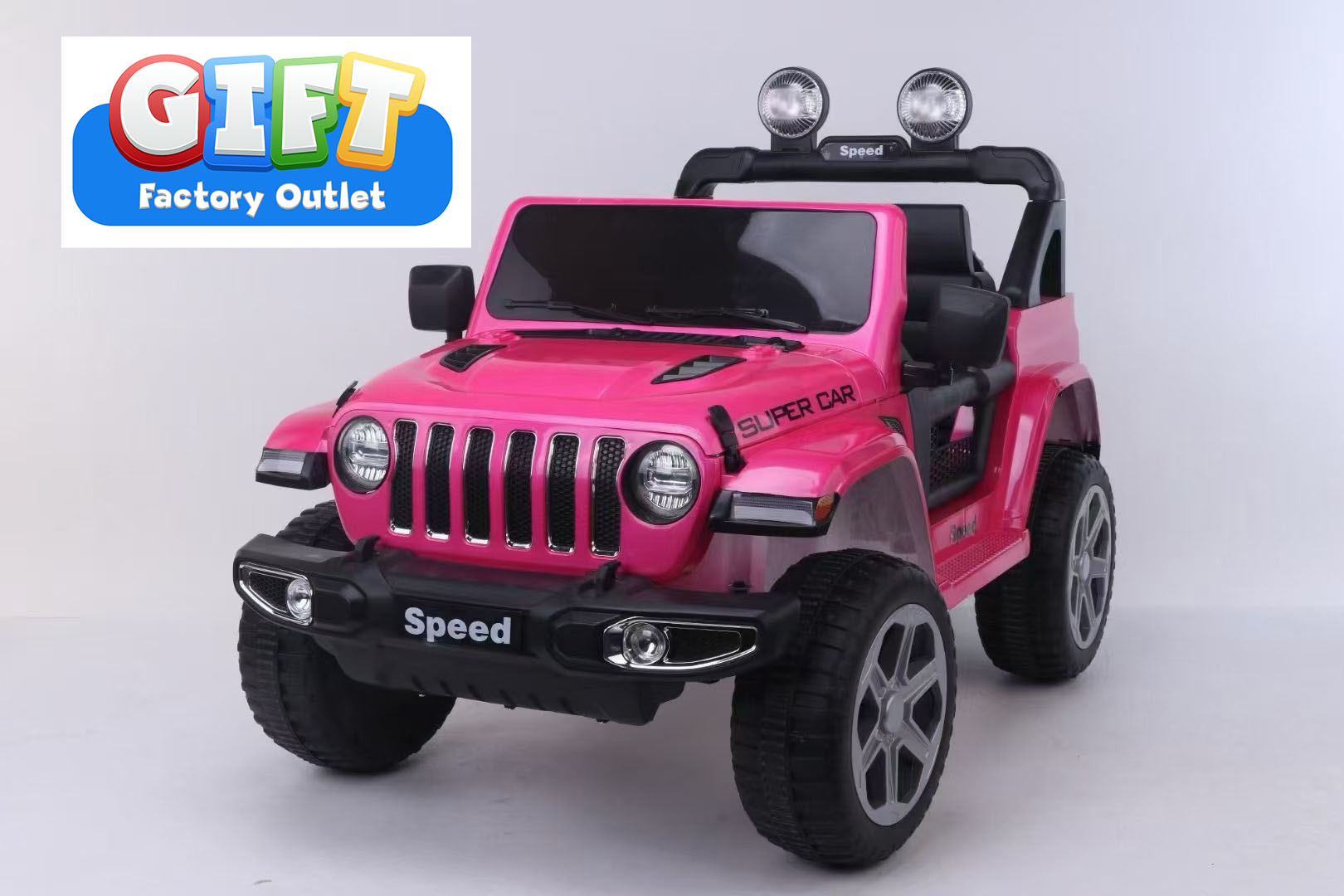Power Wheels 4x4 Jeep Wrangler Battery-Powered Ride-on, 12 V Car with ...