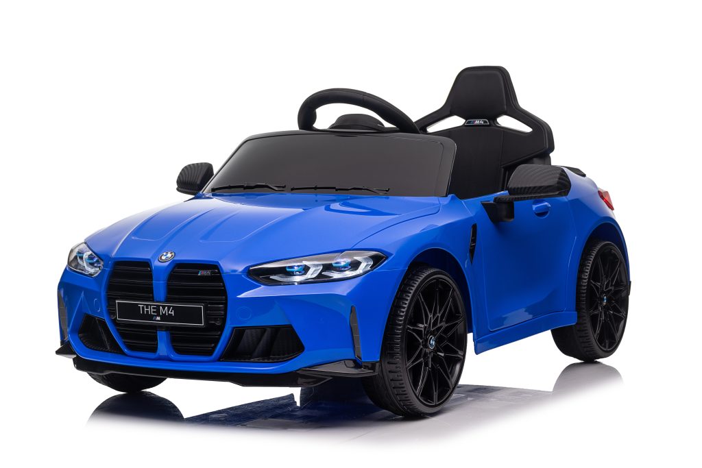 BMW M4 Competition 12V Kids Ride-On Car – Official Licensed Model, Blue ...