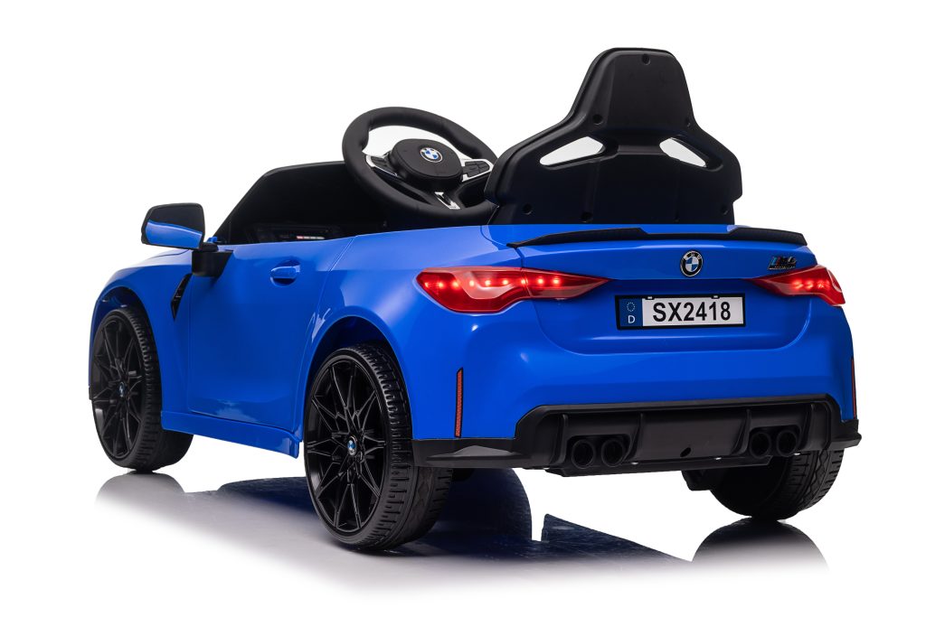 BMW M4 Competition 12V Kids Ride-On Car – Official Licensed Model, Blue ...