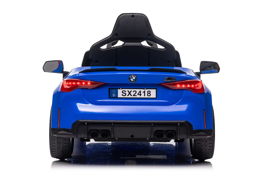 BMW M4 Competition 12V Kids Ride-On Car – Official Licensed Model, Blue ...
