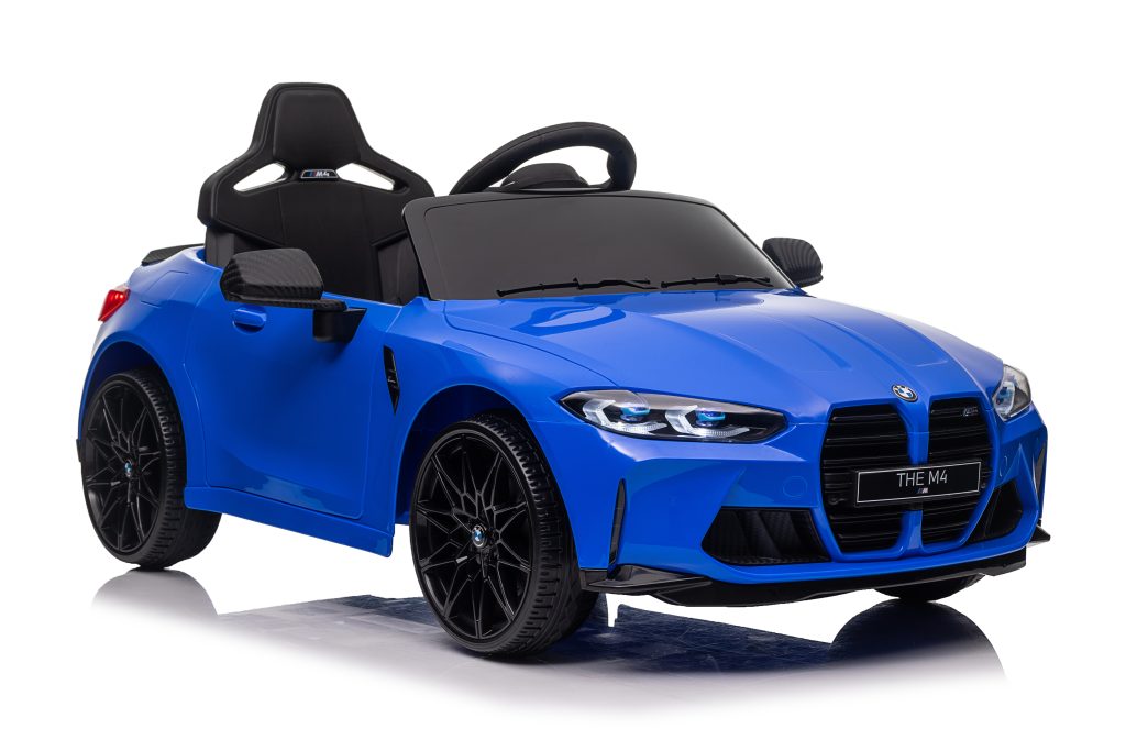 BMW M4 Competition 12V Kids Ride-On Car – Official Licensed Model, Blue ...